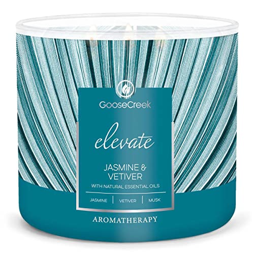 Goose Creek Jasmine & Vetiver Aromatherapy Large 3-Wick Candle