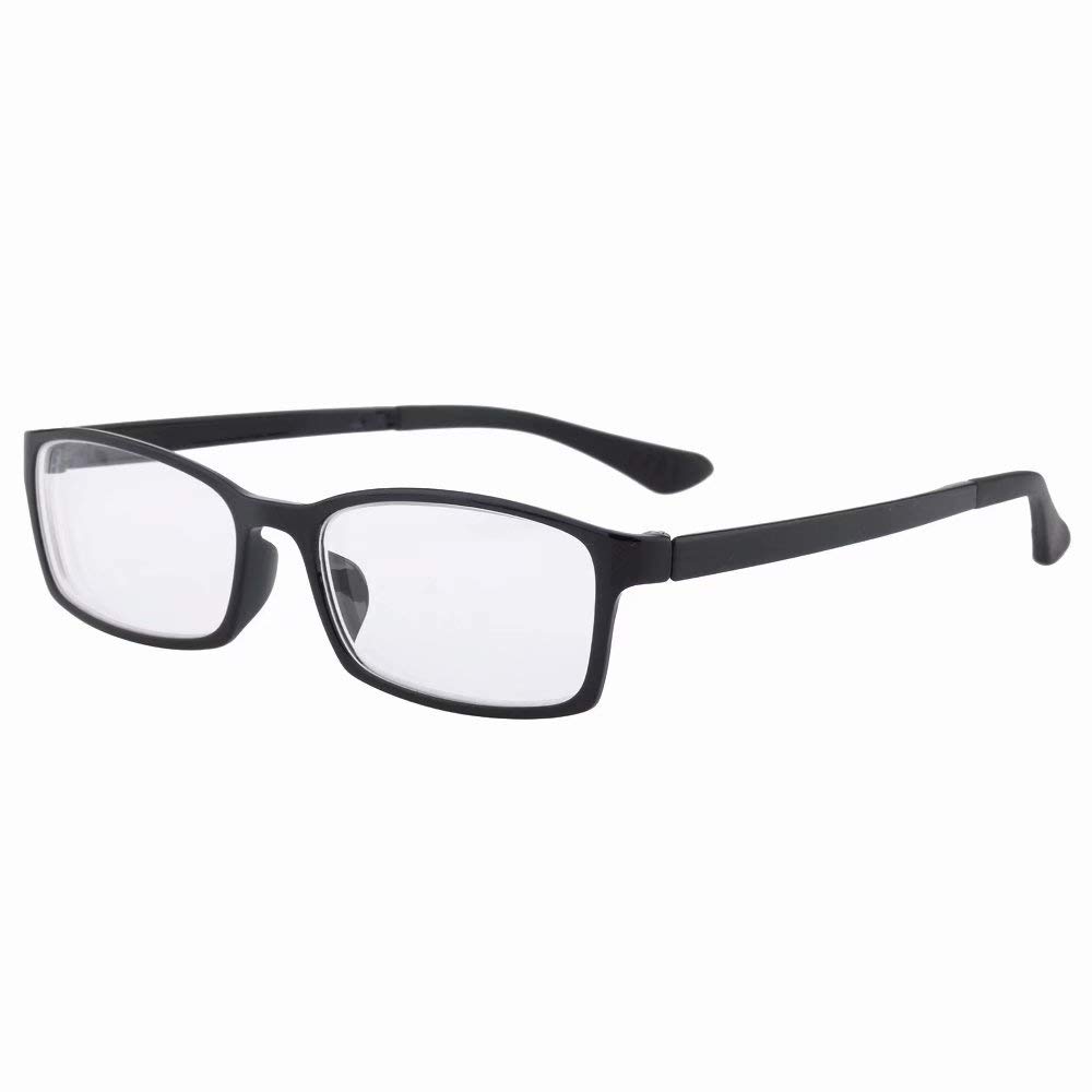 HUIHUIKK Distance Glasses Black Frame Shortsighted Myopia Glasses -4.00 Strength **These are not reading glasses**