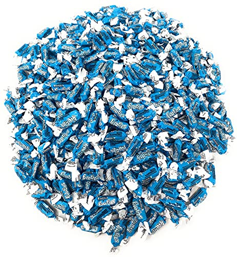 Bulk Blue Raspberry Flavor Tootsie Roll Frooties Chewy American Taffies Candy Individually Wrapped In Resealable Assortit Bag 5 Lb 735+pcs (80-Oz) - Made In USA