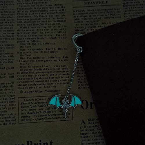 Gzrlyf Bat Bookmark Luminous Bookmarks Bat Gifts for Book Lover Bookworm Gifts Bat Lover Gifts (Luminous Bookmark)
