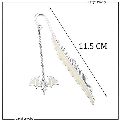 Gzrlyf Bat Bookmark Luminous Bookmarks Bat Gifts for Book Lover Bookworm Gifts Bat Lover Gifts (Luminous Bookmark)