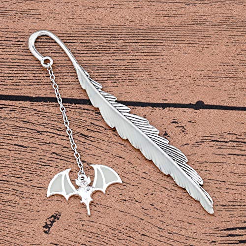 Gzrlyf Bat Bookmark Luminous Bookmarks Bat Gifts for Book Lover Bookworm Gifts Bat Lover Gifts (Luminous Bookmark)