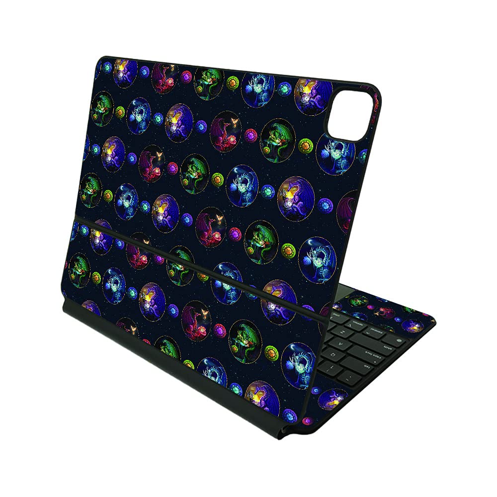 MightySkins Skin Compatible with Apple Magic Keyboard for iPad Pro 12.9" (3rd-6th Generation) - Unicorn Fantasy | Protective, Durable, and Unique Vinyl Decal wrap Cover | Easy to Apply | Made in The USA