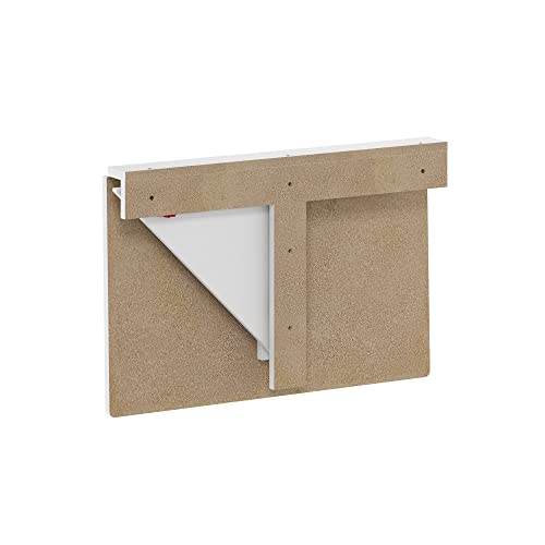 Furinno Hermite Wall Mounting Folding Table, White
