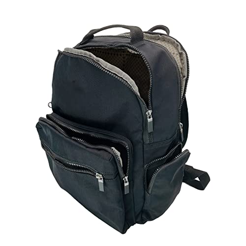 VAYEAH Medium Nylon Backpack for Women Lightweight Small Backpack Purse Travel Daypack (Black)