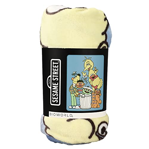 Bioworld Sesame Street Characters Throw Blanket