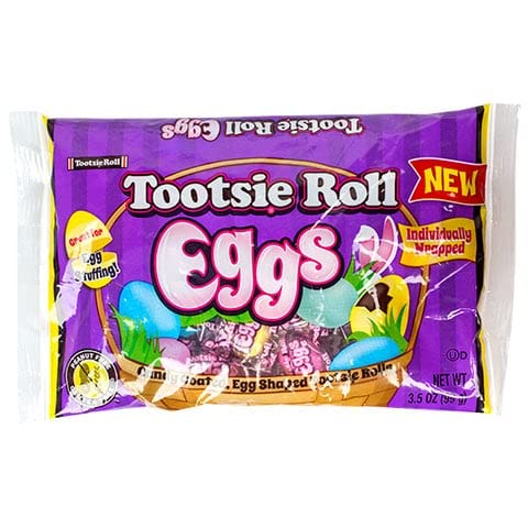 Spangler Marshmallow Bunnies, Chicks and Eggs Candy 4-oz.| Tootsie Roll Eggs 3.5 oz. Bags Packaged in Soko Smiles Box