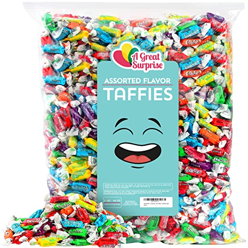 Candy Frooties - Taffy Roll Fruit Chews - Soft Chewy Frooties, Assorted Flavored Taffies, 3 LB Bulk Candy
