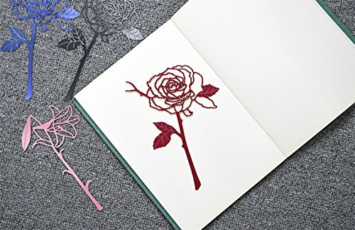 Nework Rose Bookmark Delicate Metal Nice Bookmark