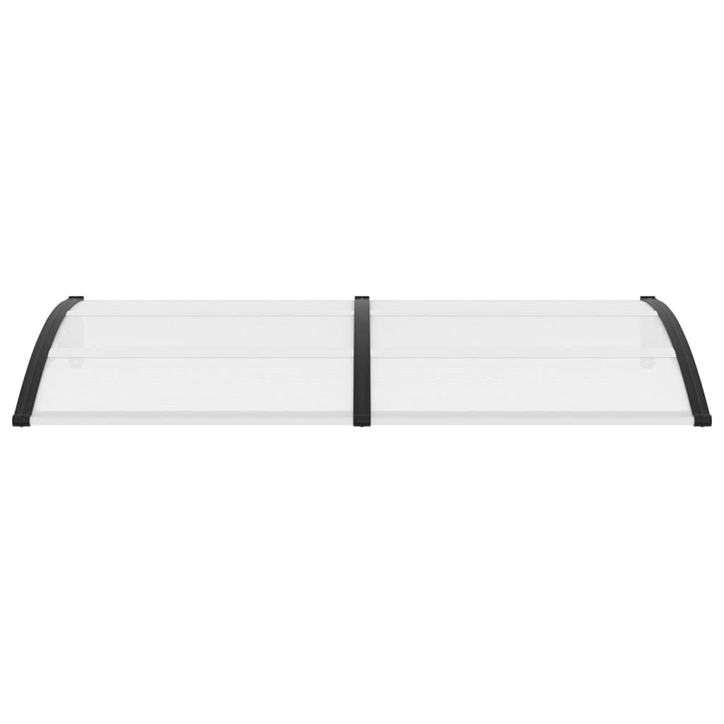 Window Awning Door Canopy | Modern Polycarbonate Front Door Canopy | Outdoor Patio Awning Canopy Window Door Cover for Rain Sunlight Protection | Black PC 78.7" x 39.4" by FurturHome
