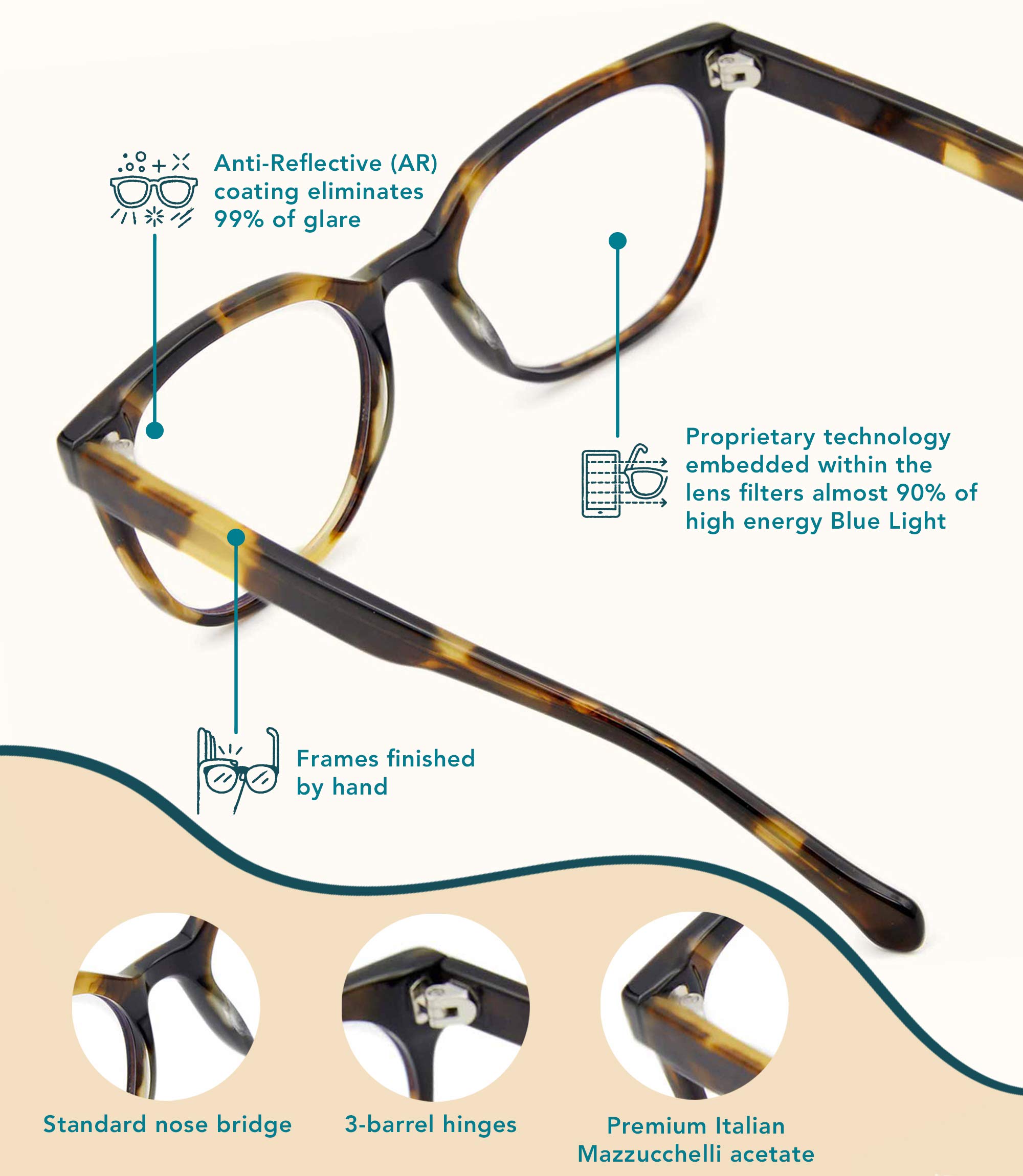 Felix Gray Kelvin Blue Light Glasses Whiskey Tortoise, Blue Light Blocking Glasses, Gaming Glasses, Computer Glasses