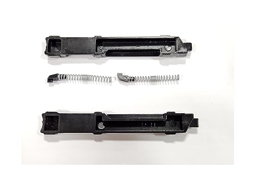 2339711 + 2339721 + 234565 Left and Right Hand Pop Up Camper Screen Door Catches with Springs- Black 2339711 + 2339721 + 234565
