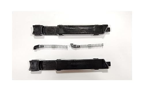 2339711 + 2339721 + 234565 Left and Right Hand Pop Up Camper Screen Door Catches with Springs- Black 2339711 + 2339721 + 234565