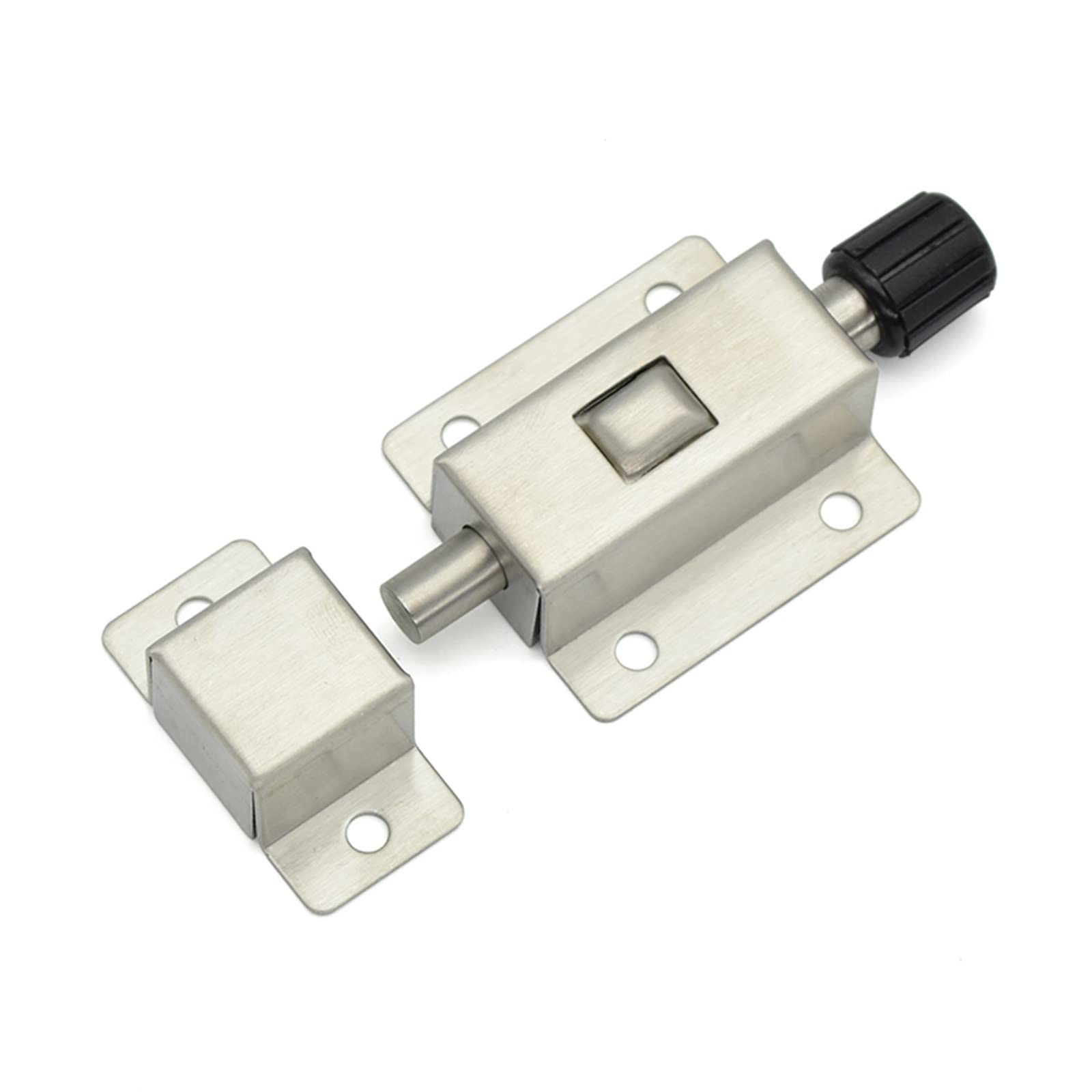 AHAFEI Door Flush Bolt 2.7 Inch Stainless Steel Door Bolt Button for Automatically Pop-up Door Security Safety Locks 1Pcs