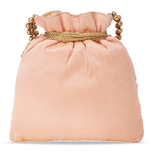 Aheli Indian Potli Bags for Women Evening Bag Clutch Ethnic Bride Purse with Drawstring