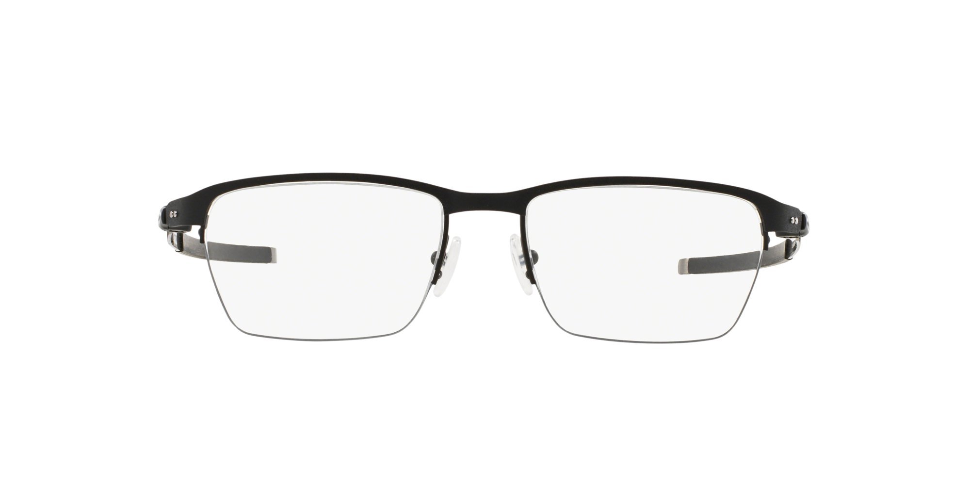 Oakley Men's Ox5099 Tincup 0.5 Ti Square Prescription Eyeglass Frames, Powder Coal/Demo Lens, 53 mm