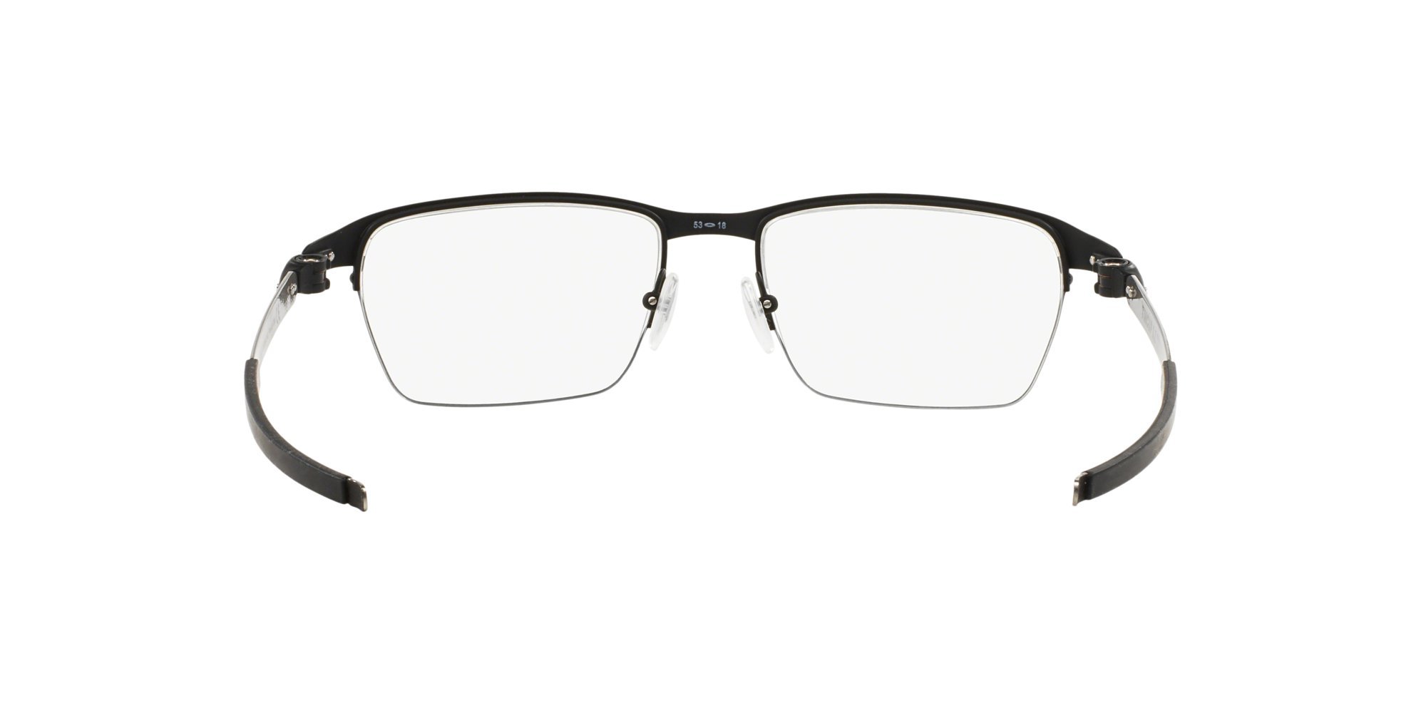Oakley Men's Ox5099 Tincup 0.5 Ti Square Prescription Eyeglass Frames, Powder Coal/Demo Lens, 53 mm