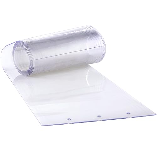 VEVOR Strip Curtain, 84" Height x 42" Width, 0.08" Thickness, 7PCS Clear PVC Strip Door Curtain, Freezer Curtain, Plastic Door Strips for Walk in Freezers, Coolers & Warehouse Doors, with 50% Overlap