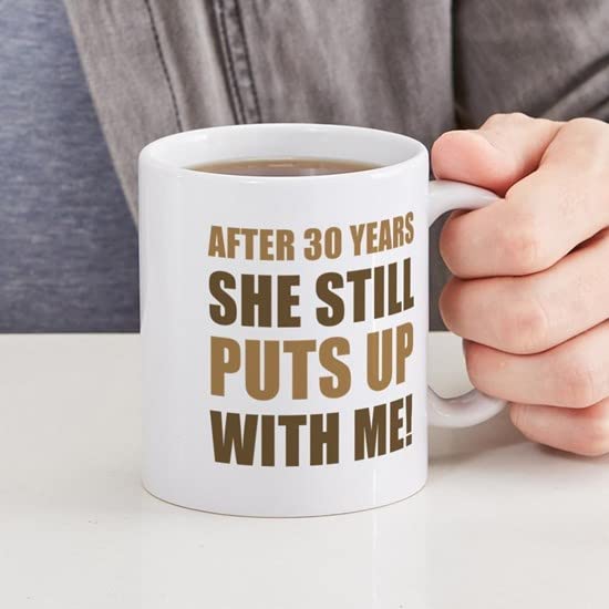 CafePress 30Th Anniversary Humor For Men Mug Ceramic Coffee Mug, Tea Cup 11 oz