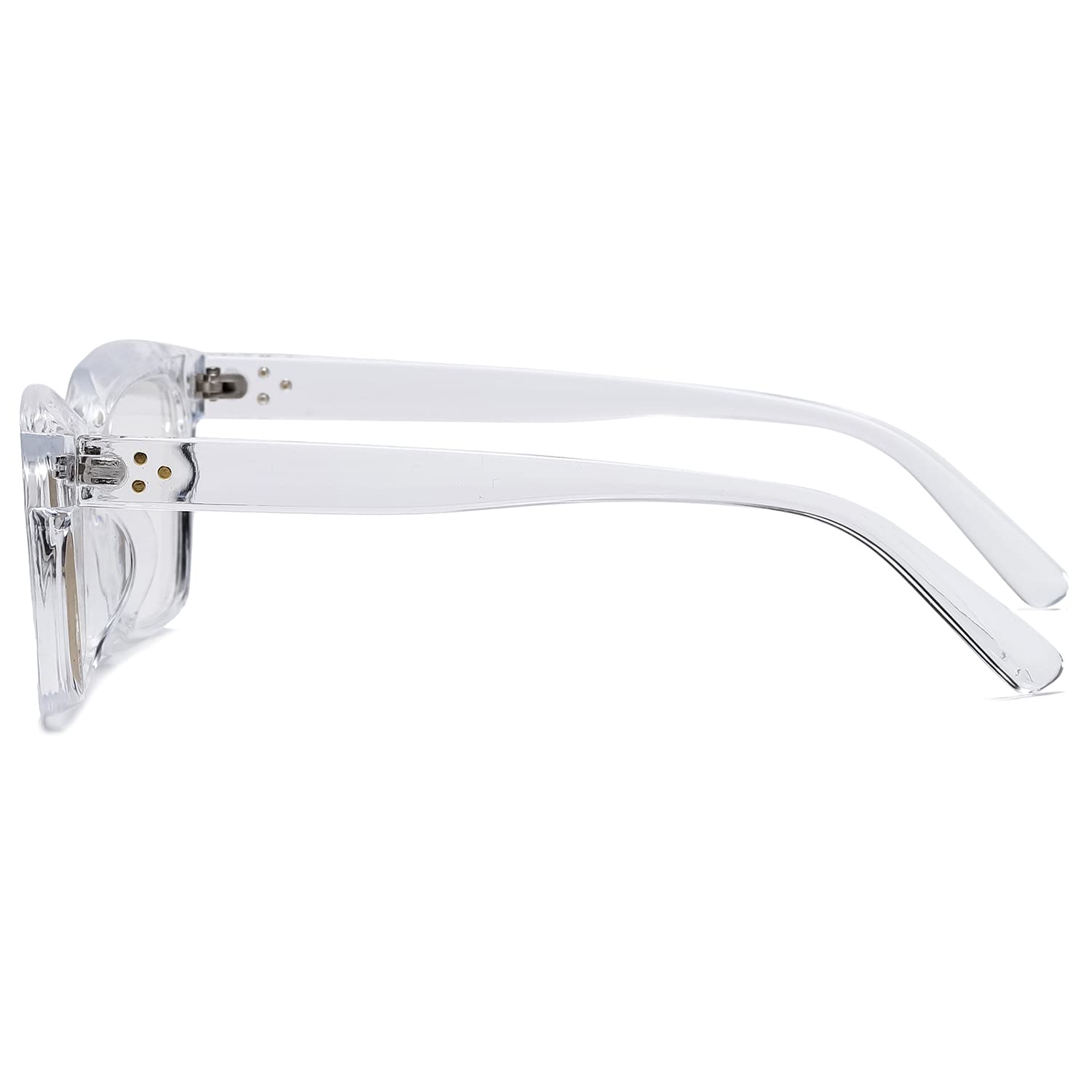 EYLRIM Classic Thick Square Frame Clear Lens Glasses for Women Men Non Prescription Eyeglasses(A2 Transparent)