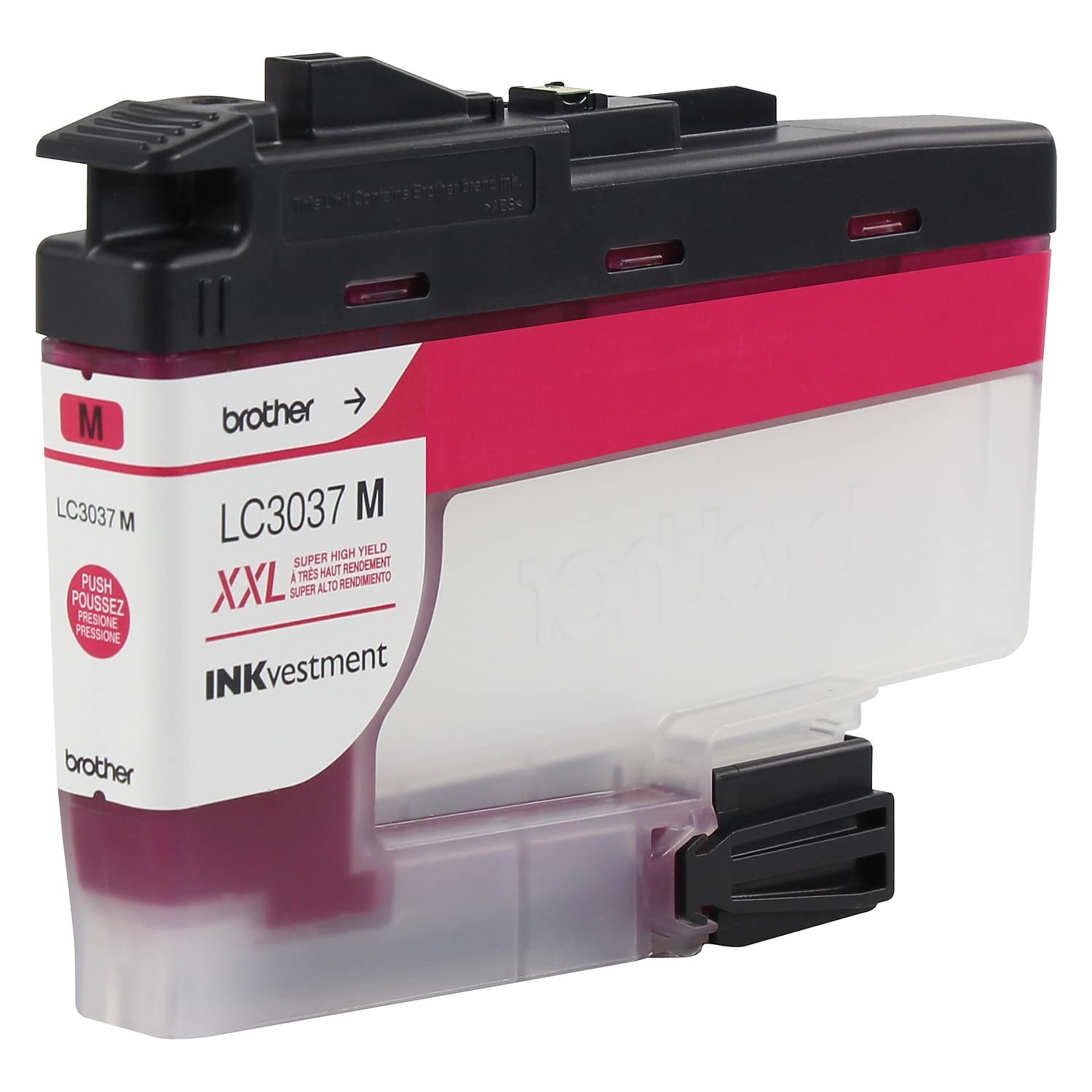 Brother Genuine LC3037M, Single Pack Super High-Yield Magenta INKvestment Tank Ink Cartridge, Page Yield Up to 1,500 Pages, LC3037, Amazon Dash Replenishment Cartridge