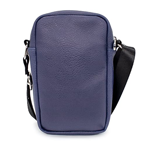 Buckle Down Star Wars Bag, Cross Body, The Mandalorian, The Child, Baby Yoda Carriage Pod Poses Navy, Vegan Leather
