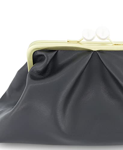 ZAC Zac Posen Lacey Soft Frame Clutch, Black