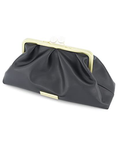 ZAC Zac Posen Lacey Soft Frame Clutch, Black