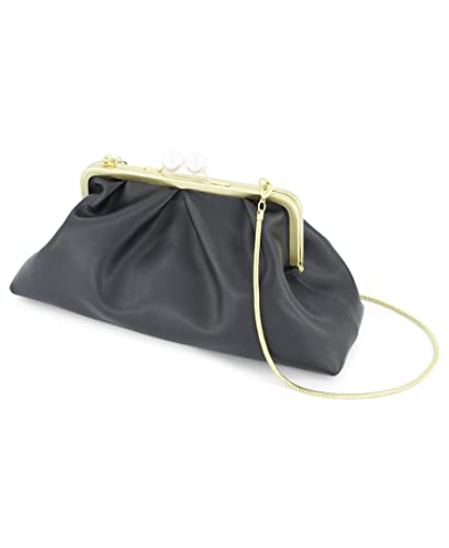 ZAC Zac Posen Lacey Soft Frame Clutch, Black