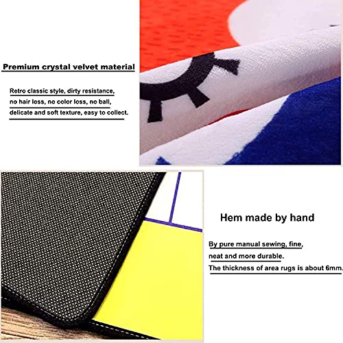 CAYJ Boys Grey Area Rugs Carpet for Bedroom Gaming Living Room Rug Video Games Controller Cartoon Floor Mat 47x24, 47'' * 24''