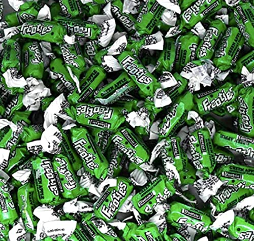 Green Apple Frooties Individually Wrapped Bulk Chewy Tootsie Roll Candy (5 Pound)