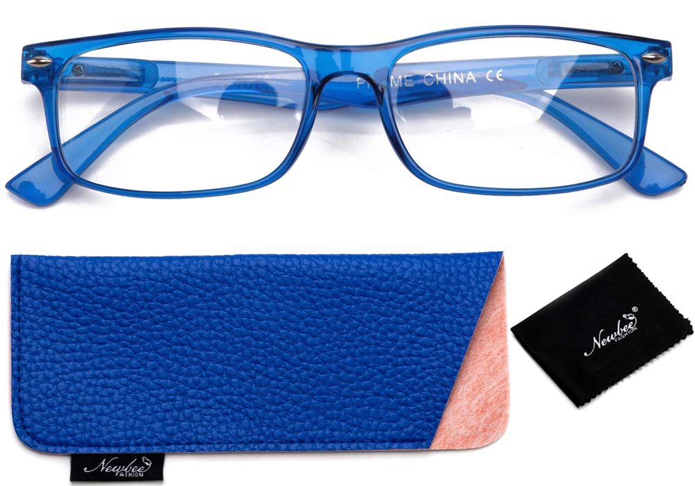Newbee Fashion-Clear Lense Glasses Men Women Fashion Clear Lens Glasses Frame Non Prescription Rectangular Frame
