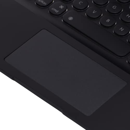 INI iPad Keyboard Case for iPad Air (5th & 4th Gen 2020, 10.9" 2022), iPad Pro 11" (3th & 2nd Gen) with Trackpad - 7 Color Backlit - 360° Rotatable Keyboards with Touchpad - Black