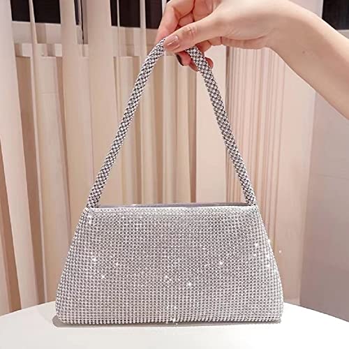 cuiab rhinestone purse,silver purse,evening bag,sparkly purse,glitter purse,rhinestone bag,silver clutch