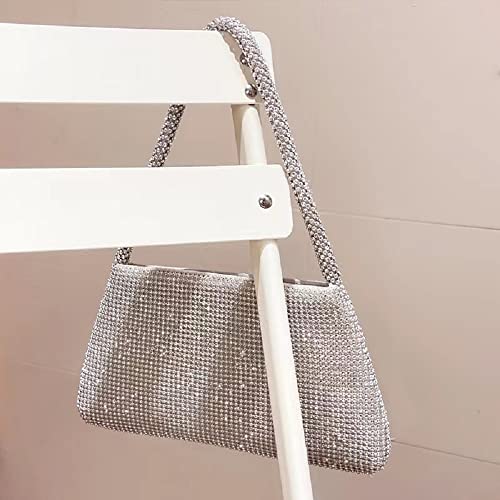 cuiab rhinestone purse,silver purse,evening bag,sparkly purse,glitter purse,rhinestone bag,silver clutch