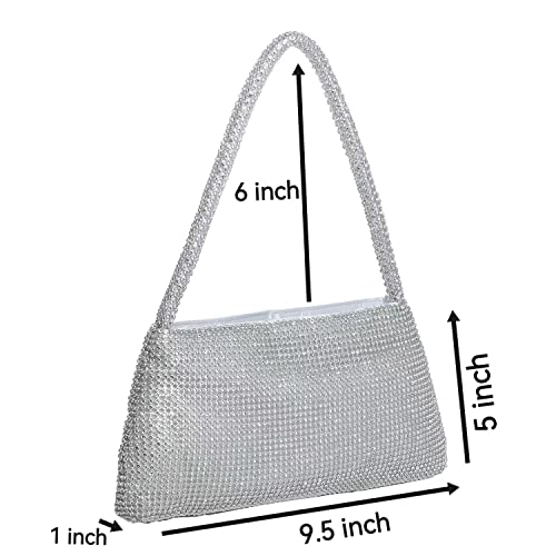 cuiab rhinestone purse,silver purse,evening bag,sparkly purse,glitter purse,rhinestone bag,silver clutch