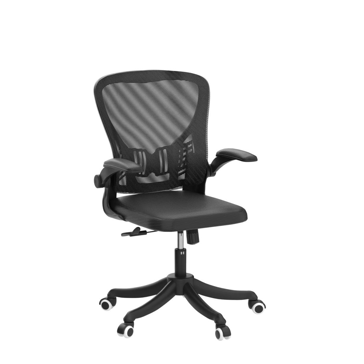 Modoway Desk Chairs with Wheels and Arms Ergonomic Mesh Office Chair with 300LBS Capacity (Black-1Unit)