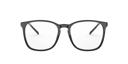 Ray-Ban RX5387 Square Prescription Eyeglass Frames, Black/Demo Lens, 52 mm