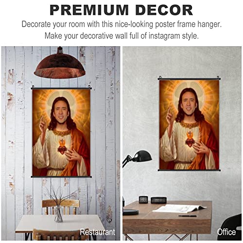 Jesus Poster Hd Canvas Hanging Paintings Nicolas Decorative Wall Scroll Poster for Home Office Bedroom Decoration 16x24 in