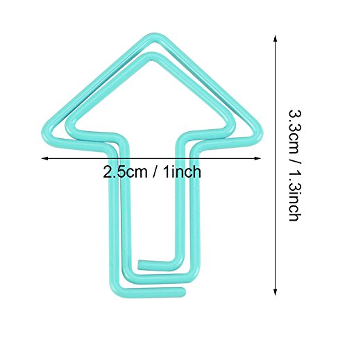 12PcsShape Paper Clips Metal Funny Document Clips for School Office Bookmark Marking Organizing Stationery Supplies(Light Blue)