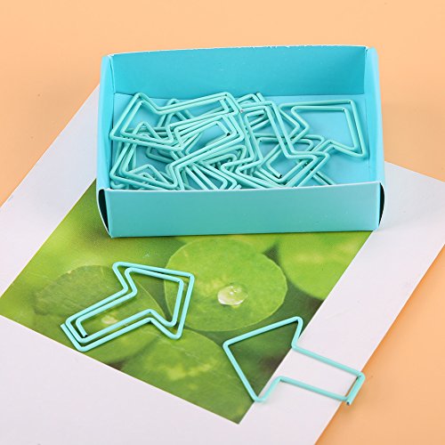 12PcsShape Paper Clips Metal Funny Document Clips for School Office Bookmark Marking Organizing Stationery Supplies(Light Blue)