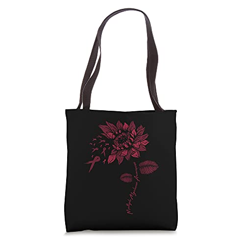 FU Multiple Myeloma Awareness Sunflower Ribbon Sarcasm Tote Bag