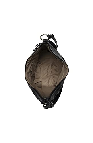 Frye Melissa Woven Large Scooped Hobo, Black