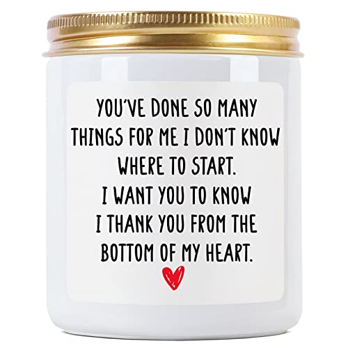 Lavender Scented Candles - Thank You Gifts for Women - Best Friend, Friends Gifts, Graduation, Mothers Day, Christmas Birthday Gifts - Appreciation Gifts for Teacher, Coworkers, Mom, Wife, Nurse