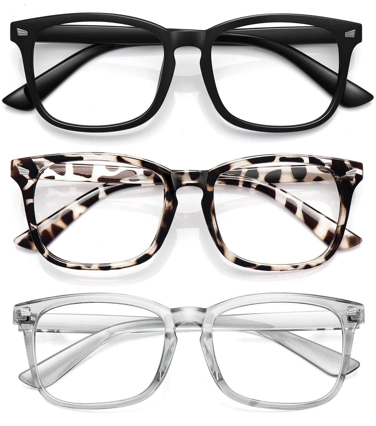 Blue Light Filter Glasses Unisex Nerd Non-prescription Clear Lens Computer Blue Light Blocking Glasses