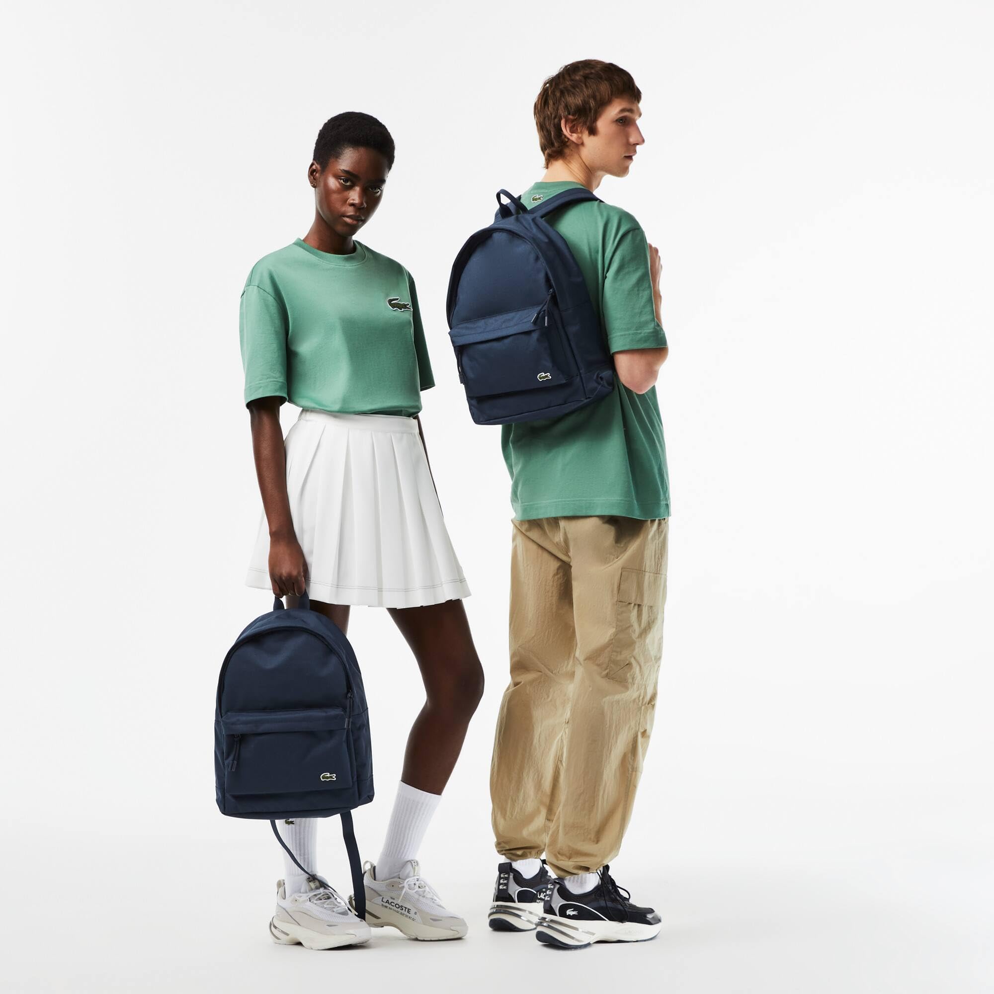 Lacoste Neocroc Canvas Backpack - Black -One Size