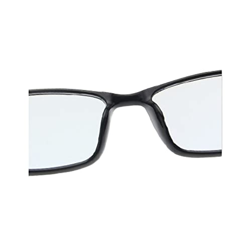 Shiratori Nerd Retro Rectangular Blue Light Blocking Glasses, Computer Reading/Games/TV/Cell Phone Glasses for Women Men Sand Black