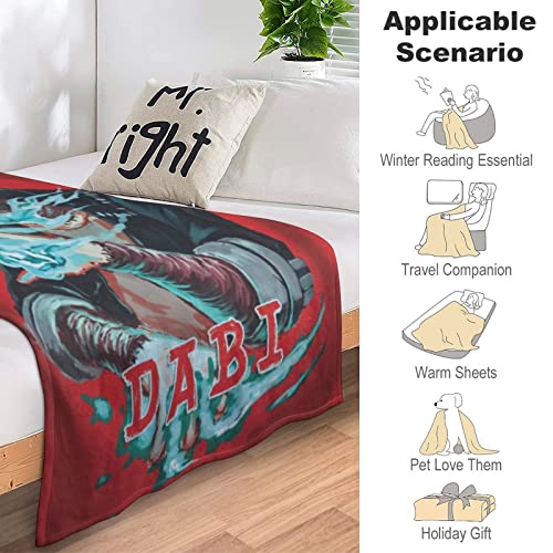 Da-bi Blanket Anime Soft Micro Flannel Guilt Warm Throw Blanket Couch Sofa Bed Living Room Blanket for Men Women Gifts 40"x50"