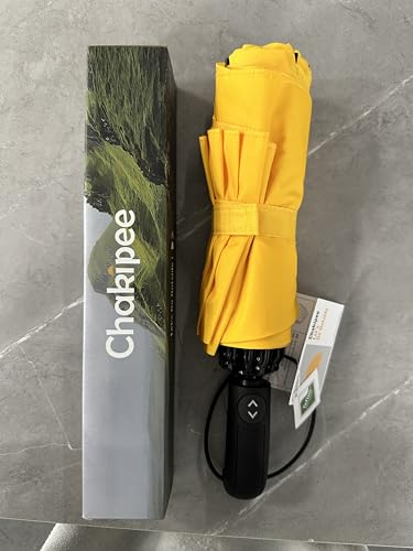 Chakipee Travel Inverted Umbrella Compact Windproof- Automatic reverse Umbrellas for Rain - Folding Portable 48inch Span, 10 Ribs Large Umbrella