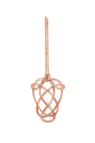 SN SKENNOVA - 25 inch Overall Length of Authentic Rattan Carpet and Rug Beater Wicker Rattan Rug Handmade